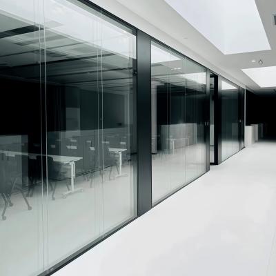 China Technical Specifications & Product Advantages of Double-Layer Glass Partitions 108mm series 5+5/12+12mm glass for sale
