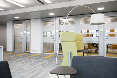 China Aluminum Framed Glass Partition Wall - Customizable Office Divider for sale