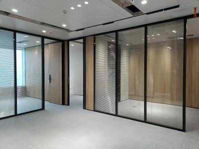 China Customizable Aluminum Glass Office Partitions - 90/108mm Panels for sale
