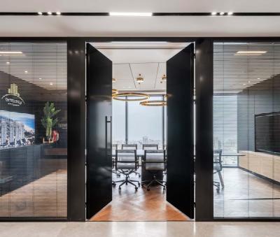 China Custom Aluminum Frame Glass Partition Wall for Offices for sale