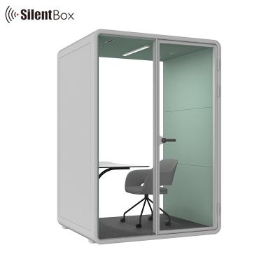 China Modern Movable Silent Booth with 4000K Lighting STC30dB Soundproof and RT0.75s Acoustic Performance for sale