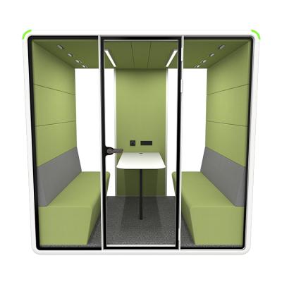 China Modern Soundproof Booth with 4000K Lighting and STC30dB Soundproofing for Office and Meeting Pods for sale