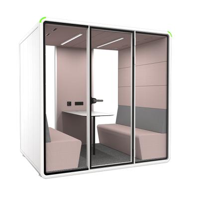 China Modern Soundproof Booth with 4000K LED Light and STC30dB Acoustic Performance for Office Privacy for sale