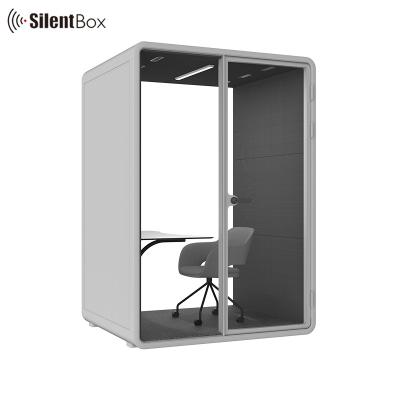 China Modern Steel Frame Soundproof Booth with Ventilation System for Private Office and Meeting Pod for sale