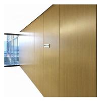 China Office Demountable Solid Wall Partition System Reusable Wooden Partition for sale