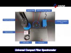 high resolution fiber optic spectrometers with integrated temperature sensor