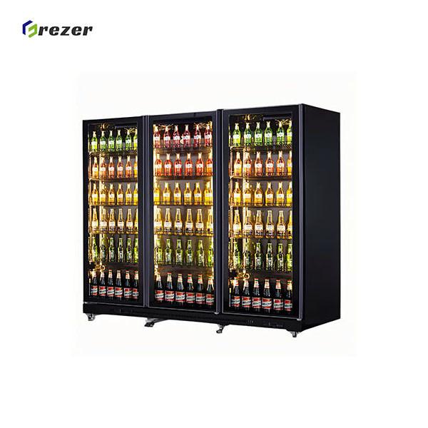 Quality Customized Supermarket Display Freezer 110V - 127V Glass Door Display Refrigerat for sale