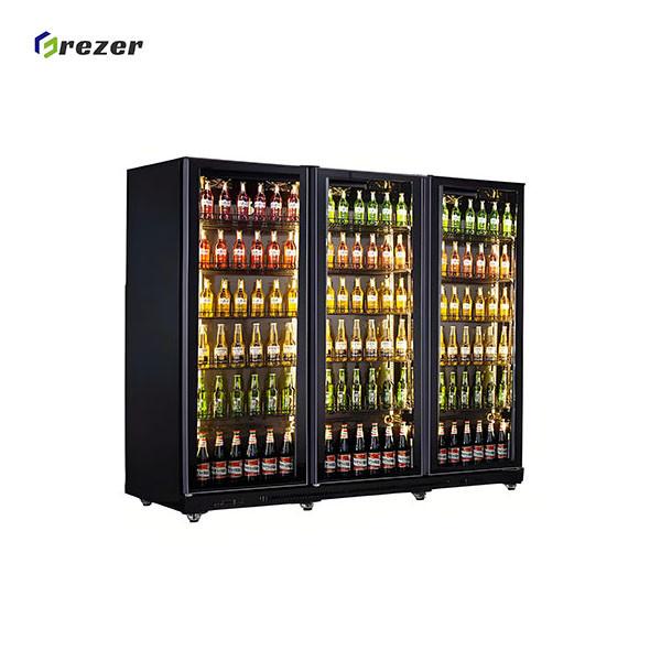 Quality Customized Supermarket Display Freezer 110V - 127V Glass Door Display Refrigerat for sale