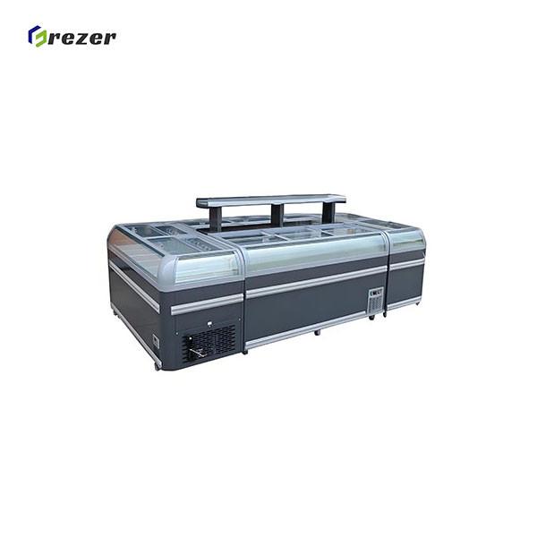 Quality Automatic Defrost Supermarket Display Freezer Customized Butcher Display Fridge for sale