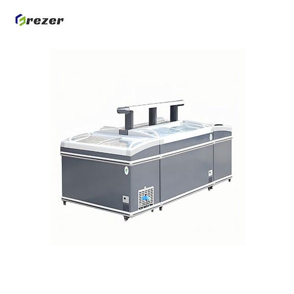 Quality Automatic Defrost Supermarket Display Freezer Customized Butcher Display Fridge for sale