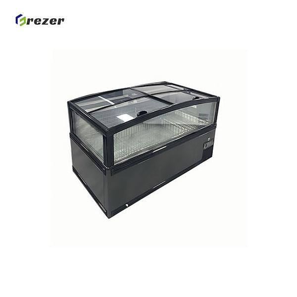 Quality Eco Friendly Supermarket Display Freezer Combined Meat Island Freezer Horizontal for sale
