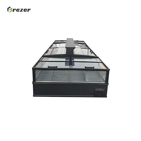 Quality Eco Friendly Supermarket Display Freezer Combined Meat Island Freezer Horizontal for sale