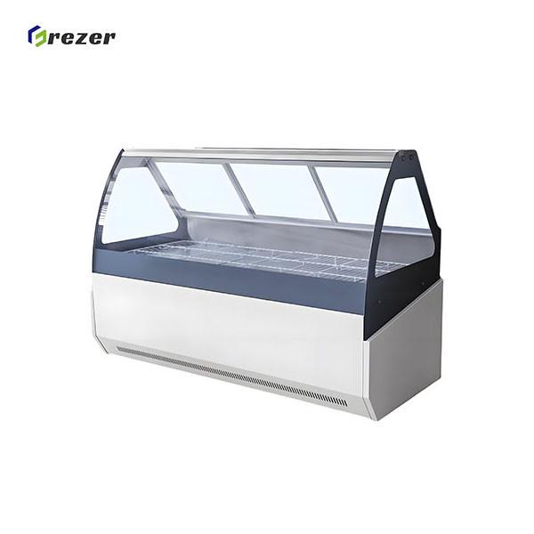 Quality Convenience Shop Deli Display Freezer Customized Deli Case Cooler Horizontal for sale