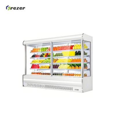 China Stand Up Fruit Display Refrigerator Combined Fruit And Veg Display Fridge Commercial for sale