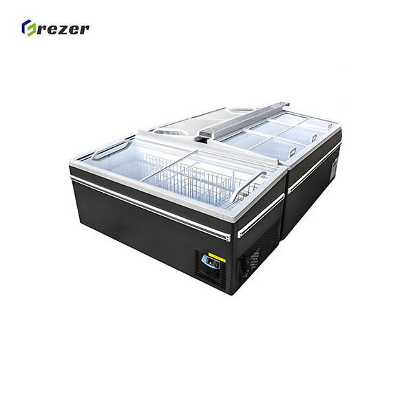 Quality Combined Fish Display Freezer Auto Defrost Deep Island Freezer Eco Friendly for sale
