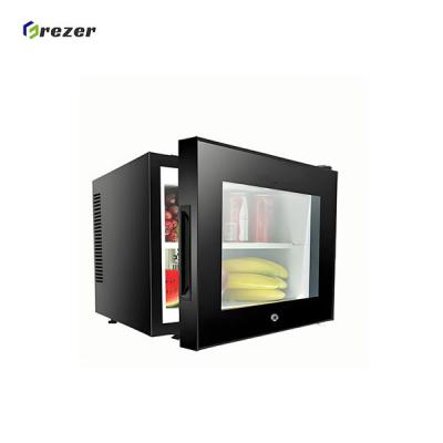 China Customized Mini Hotel Fridge 220V Small Hotel Fridge 85W For Beverage Drinks Wine Beer Fruit for sale