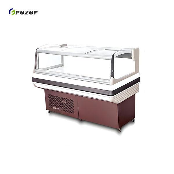 Quality 110V 220V 240V Meat Display Freezer Horizontal Restaurant Display Cooler for sale