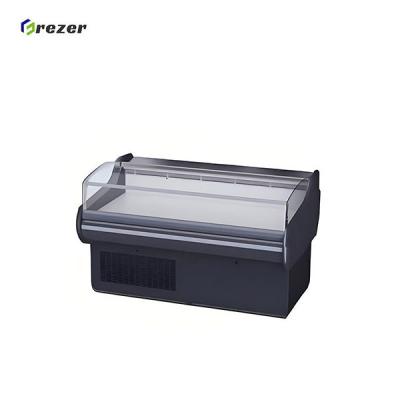 China Customized Seafood Display Fridge Easy Cleaning Supermarket Chest Freezer Horizontal for sale