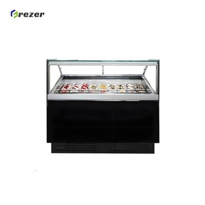 China Convience Shop Ice Cream Display Fridge 1500W 1060W Ice Cream Display Cases for sale