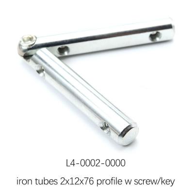 China High Strength Iron Tube Profile 2x12x76 Zinc Plated Finish for sale