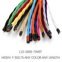 China Customizable HO3VV-F 3G0.75 Pendant Light Cable 300/500V PVC Insulated Copper Wire for sale