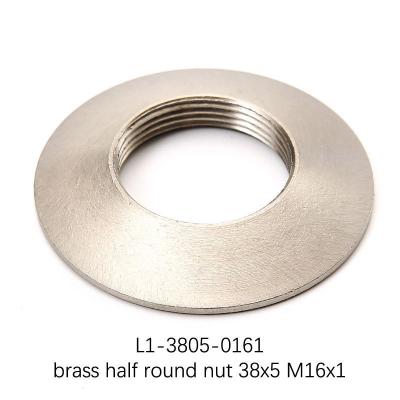 China D Shaped Half Round Brass Nut 38x5mm M16x1 Thread Type for sale