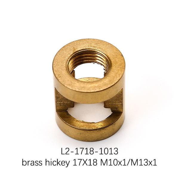 Quality High Grade Brass Hickey 17x18 M10x1 / M13x1 For Light Fixture Connection for sale