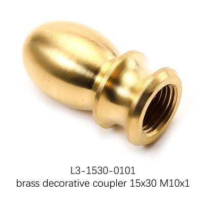 China 15x30 M10x1 Brass Coupler Decorative For Lighting Fixtures Chandeliers for sale