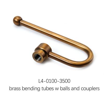 China Lead Free Bending Brass Tube Integrated Ball Joints Precision Couplers for sale