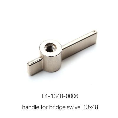 China 13x48mm Brass Bridge Swivel Handle Chrome Finish For Lighting Fixtures for sale
