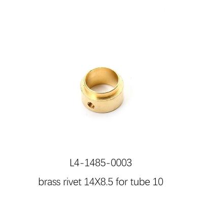 China 14x8.5 Brass Rivet for 10mm Tube OD - Corrosion Resistant Lighting Fixture Rivet for sale