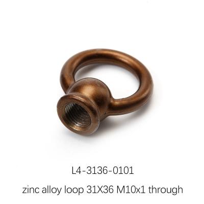 China Zinc Alloy Loop with M10x1 Thread for High Load Capacity and Corrosion Resistant Lighting Connector for sale