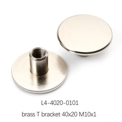 China 40x20 M10x1 Brass T Bracket Corrosion Resistant T Shaped Connection Bracket High Electrical Conductivity for sale