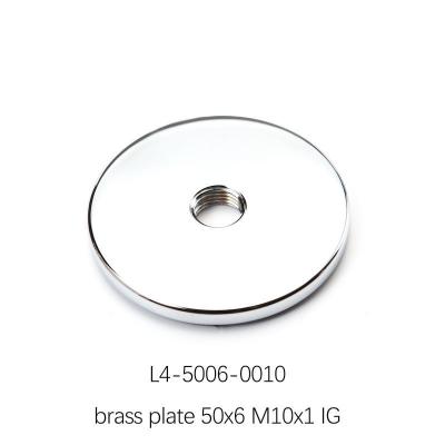 China 50x6mm Brass Light Fixture Parts M10x1 Internal Thread Brass Plate for sale