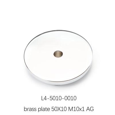 China 50x10 Lighting Fixture Brass Plate With M10x1 Thread Anti Gold Finish for sale