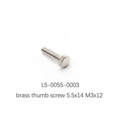 China Brass Knurled Thumb Head Screw 5.5x14 M3x12 Corrosion Resistance for sale