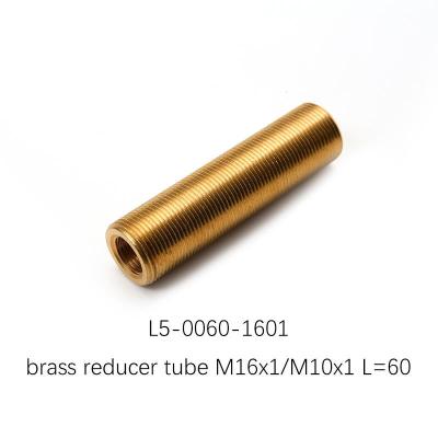 China Anti Corrosion Brass Reducer Tube M16x1 / M10x1 60mm Length for sale