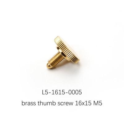China M5 Brass Knurled Thumb Screw Hand Tightened 16mm Head Diameter for sale