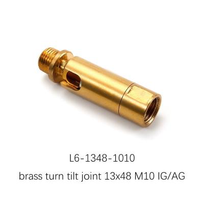 China Precision Brass Turn Tilt Joint 13x48 M10 For Lighting Applications for sale