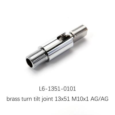 China Light Fixtures Brass Turn Tilt Joint 13x51 M10x1 With Multi Angle Tilt for sale