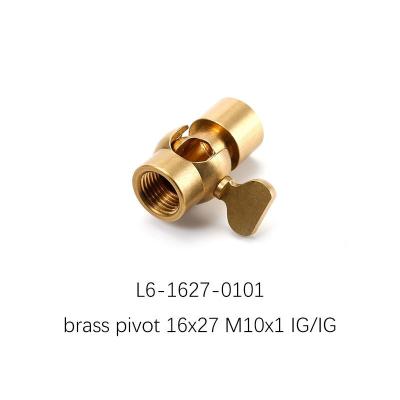 China Lighting Fixtures Brass Swivel Joint With M10x1 Thread 360 Degree Adjustable for sale