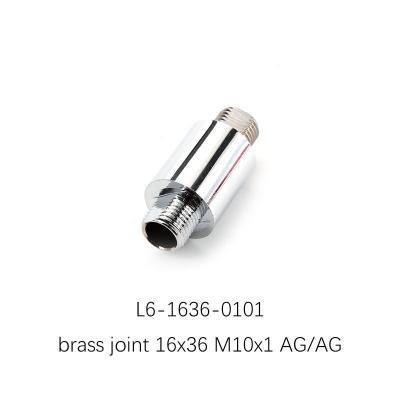 China Precision 16x36 M10x1 Brass Swivel Joint with AG/AG Connection for Corrosion Resistant Lighting Fixtures for sale
