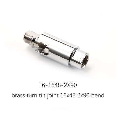 China Solid Brass Turn Tilt Joint Lead Free 16x48 Fixed 90° Double Bend for sale