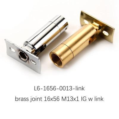 China Polished / Plated Brass Swivel Joint 16x56 M13x1 IG With Link for sale