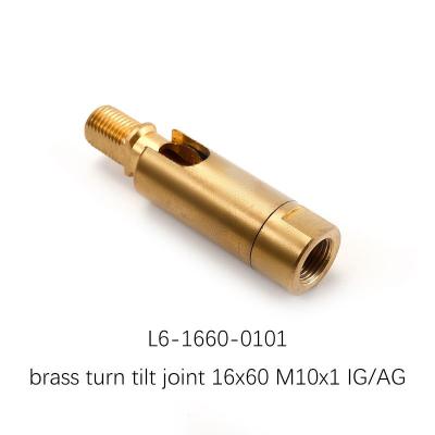 China Anti Corrosion Brass Swivel Joint M10x1 Thread 360° Rotation For Lighting Fixtures for sale