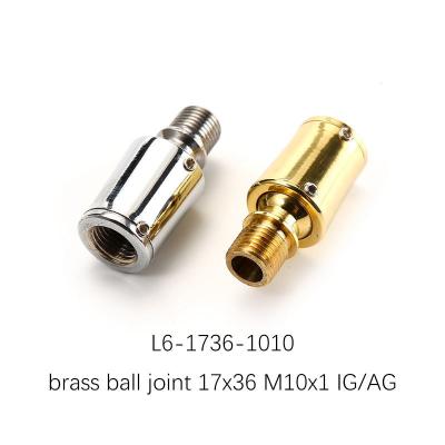 China Lighting Systems Brass Ball Joint Corrosion Resistant 17x36 M10x1 IG/AG for sale