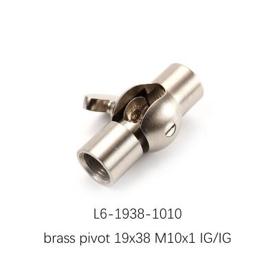 China Lighting Precision Brass Pivot 19x38 M10x1 With Internal / External Threading for sale