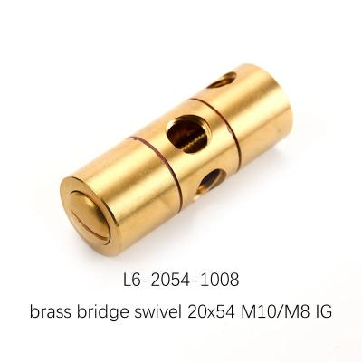 China 20x54 Brass Bridge Swivel Construction M10 / M8 Thread For Lighting Fixtures for sale