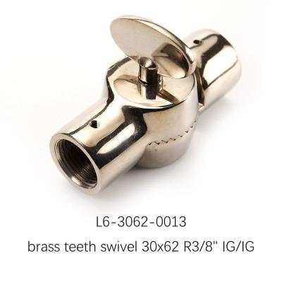 China Precision Machined Brass Teeth Swivel 30x62mm R3/8