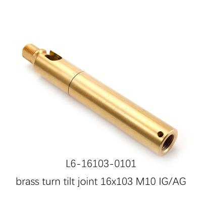 China Brass Turn Tilt Joint 16x103 M10 with 360° Rotation & Tilt Adjustment for Corrosion Resistant Lighting Fixtures for sale